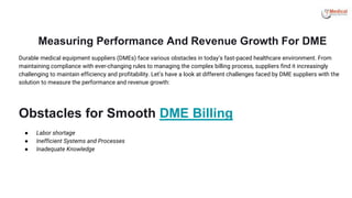 Measuring Performance And Revenue Growth For DME.pptx