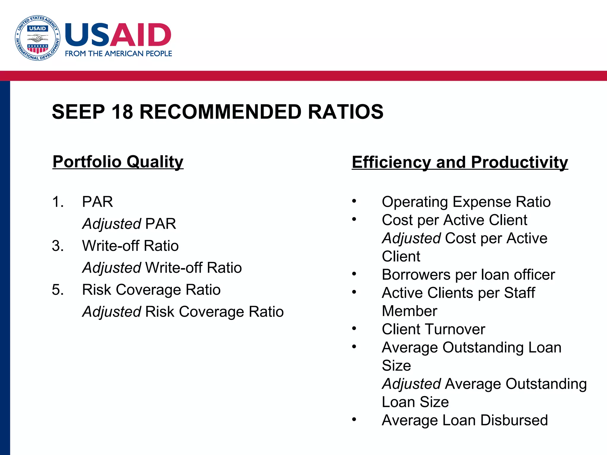 Measuring performance of microfinance institutions a framework for reporting, analysis, and ...