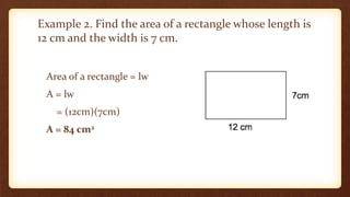 Measuring perimeter, circumference and area | PPTX