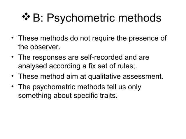 Measuring personality | PPT | Science