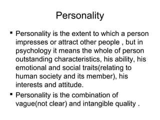 Measuring personality | PPT