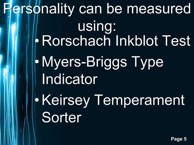 Measuring personality | PPT