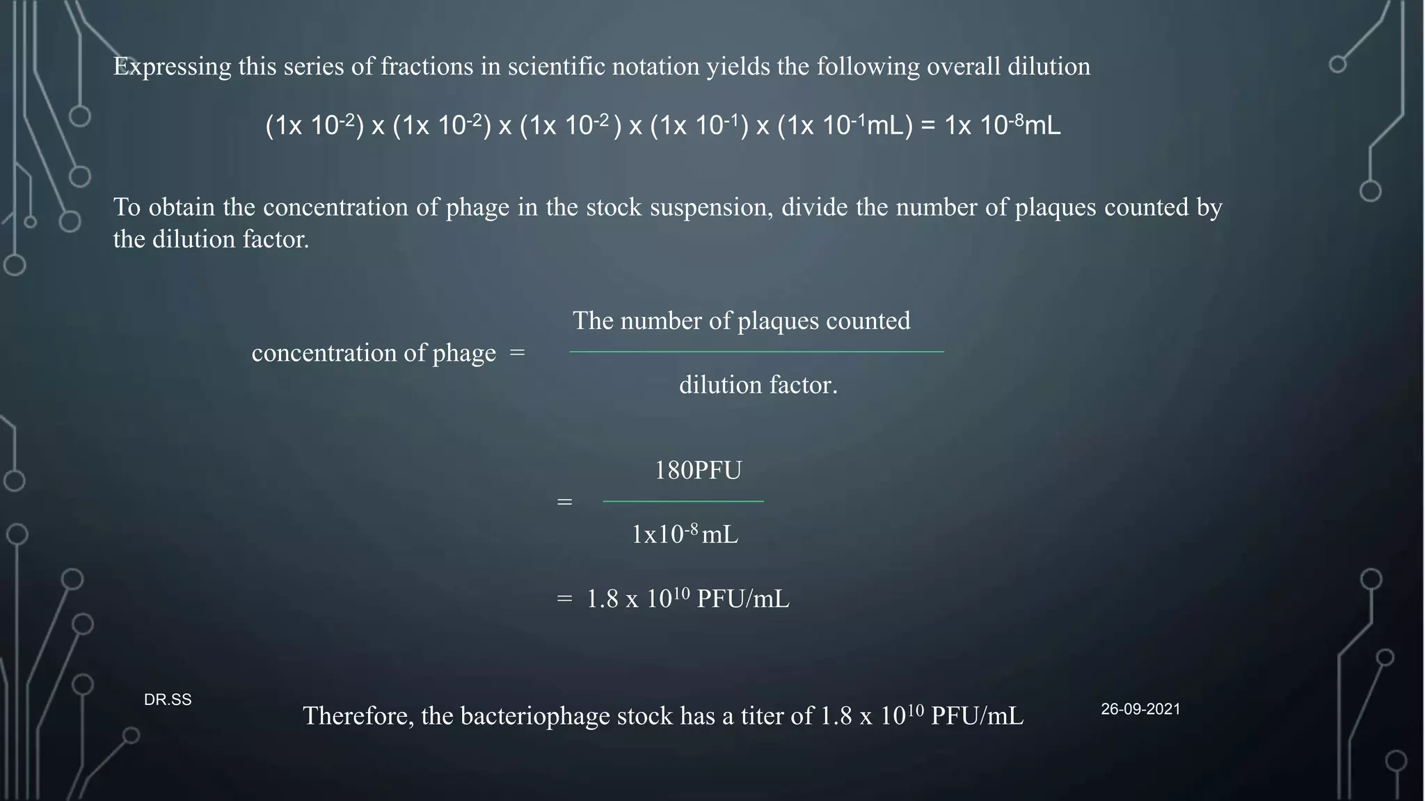 Measuring phage titer | PPT