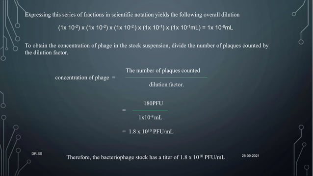Measuring phage titer | PPT