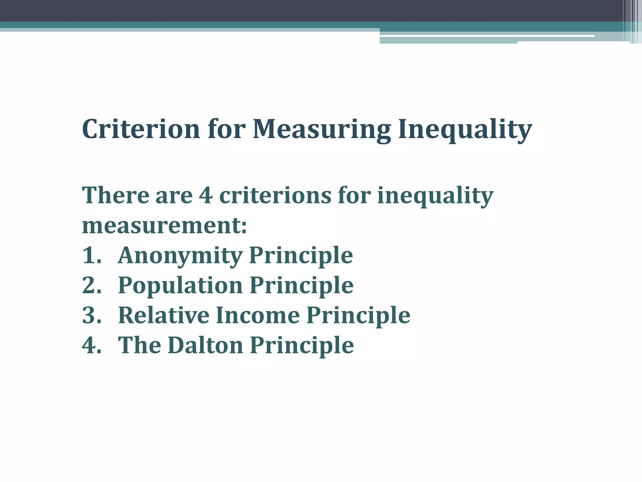 Measuring poverty and inequality | PPTX