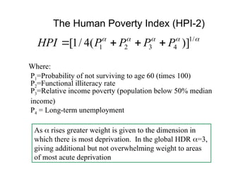 Measuring poverty and inequality in development | PPT