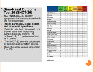 Measuring quality of life in nasal surgery | PPT