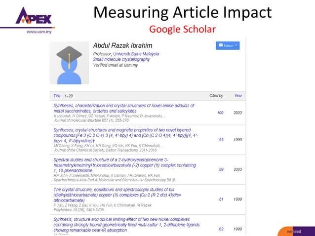 Measuring Research Impact | PPT