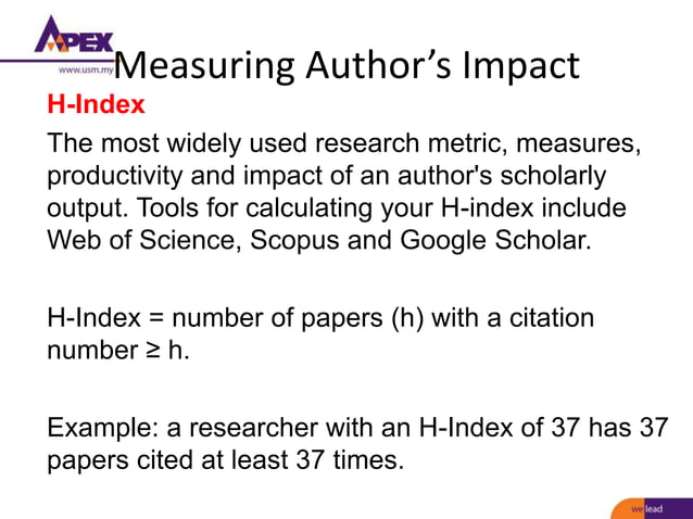 Measuring Research Impact | PPT