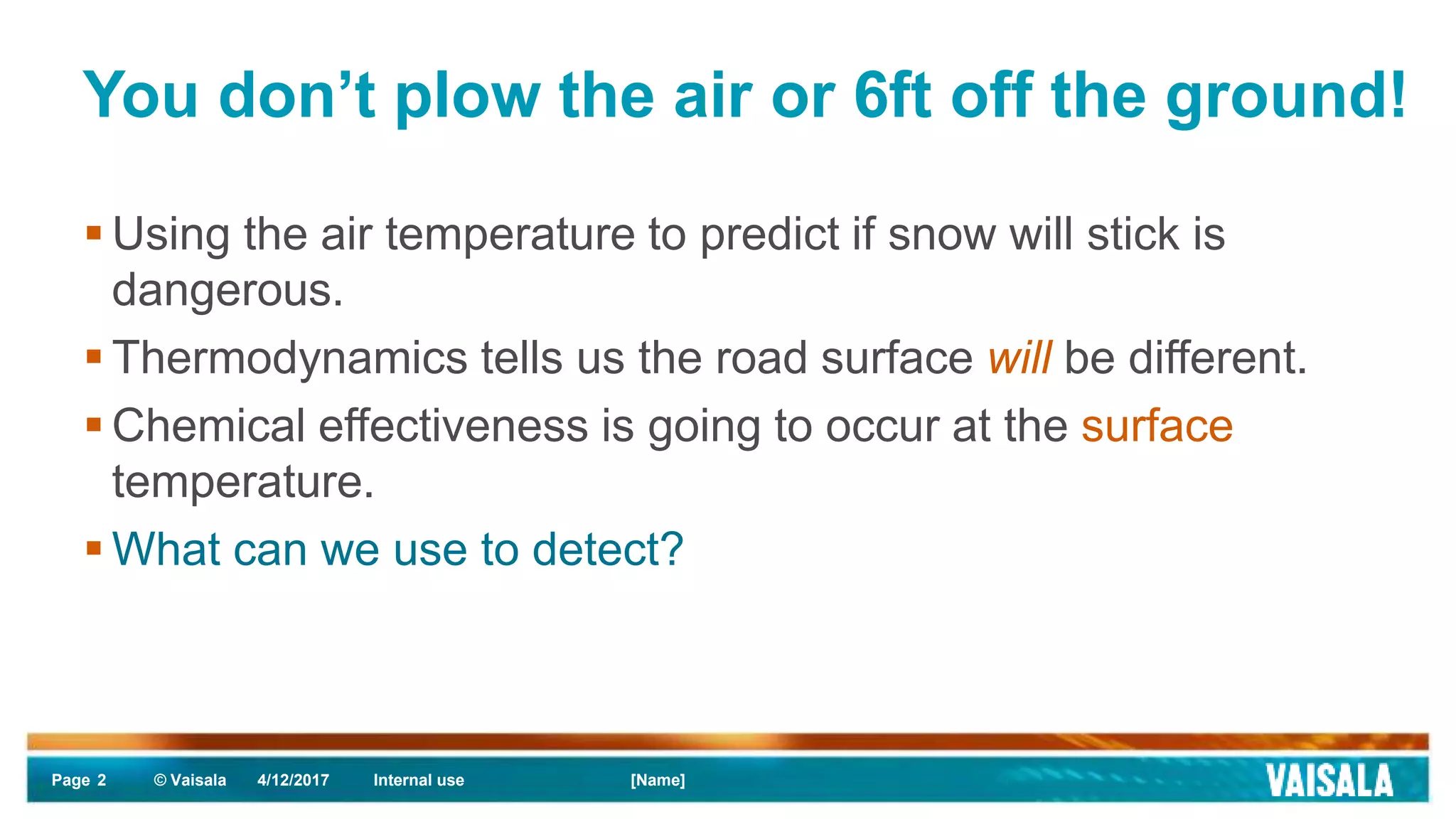 Measuring Road Surface Temperature | PPTX | Weather | Science