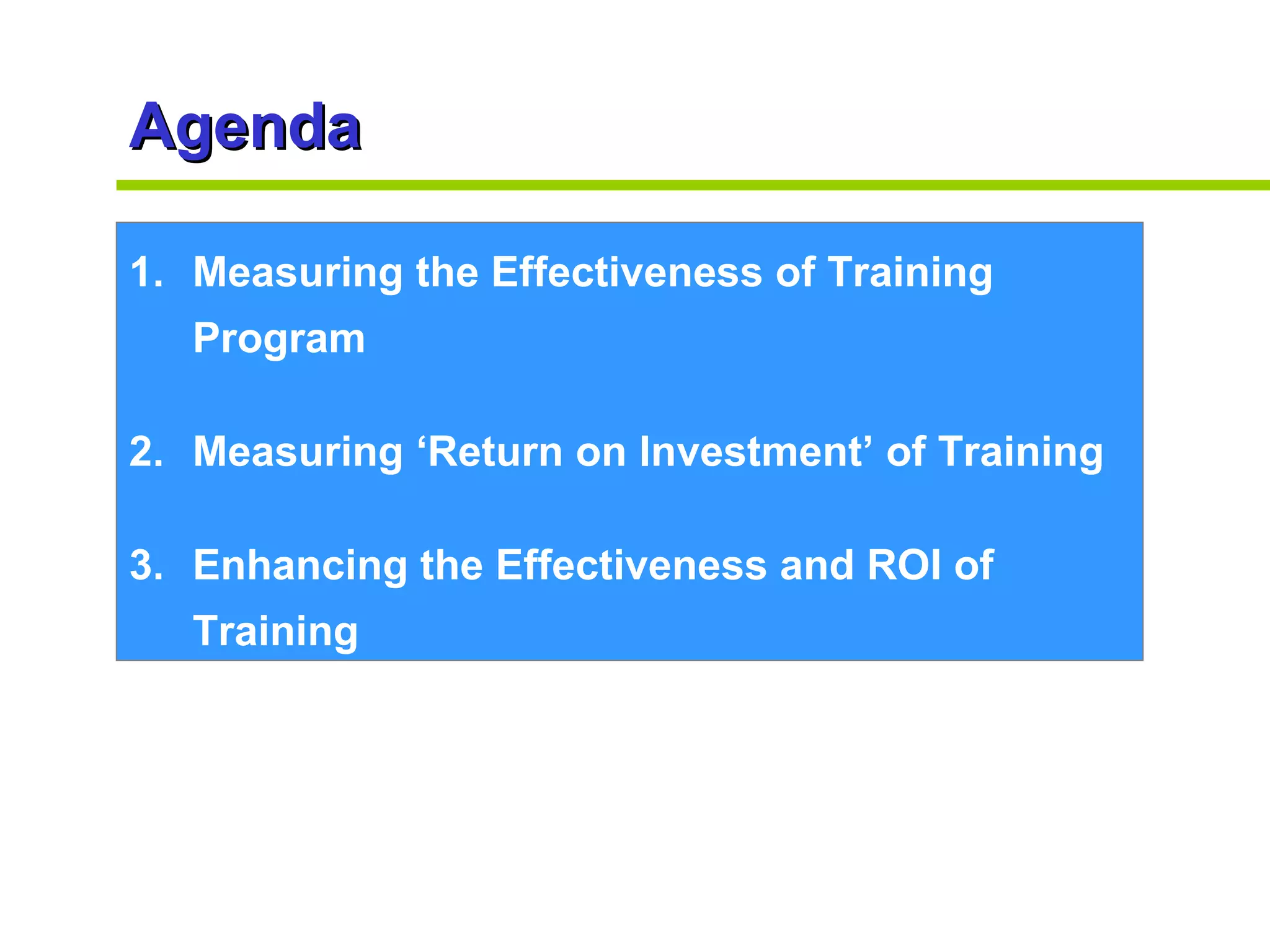 Measuring roi of training | PPT