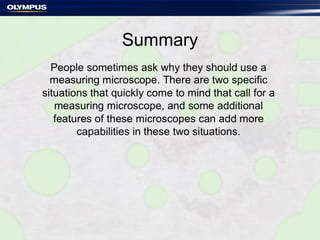 When to Use a Measuring Microscope: And How to Further Enhance its ...