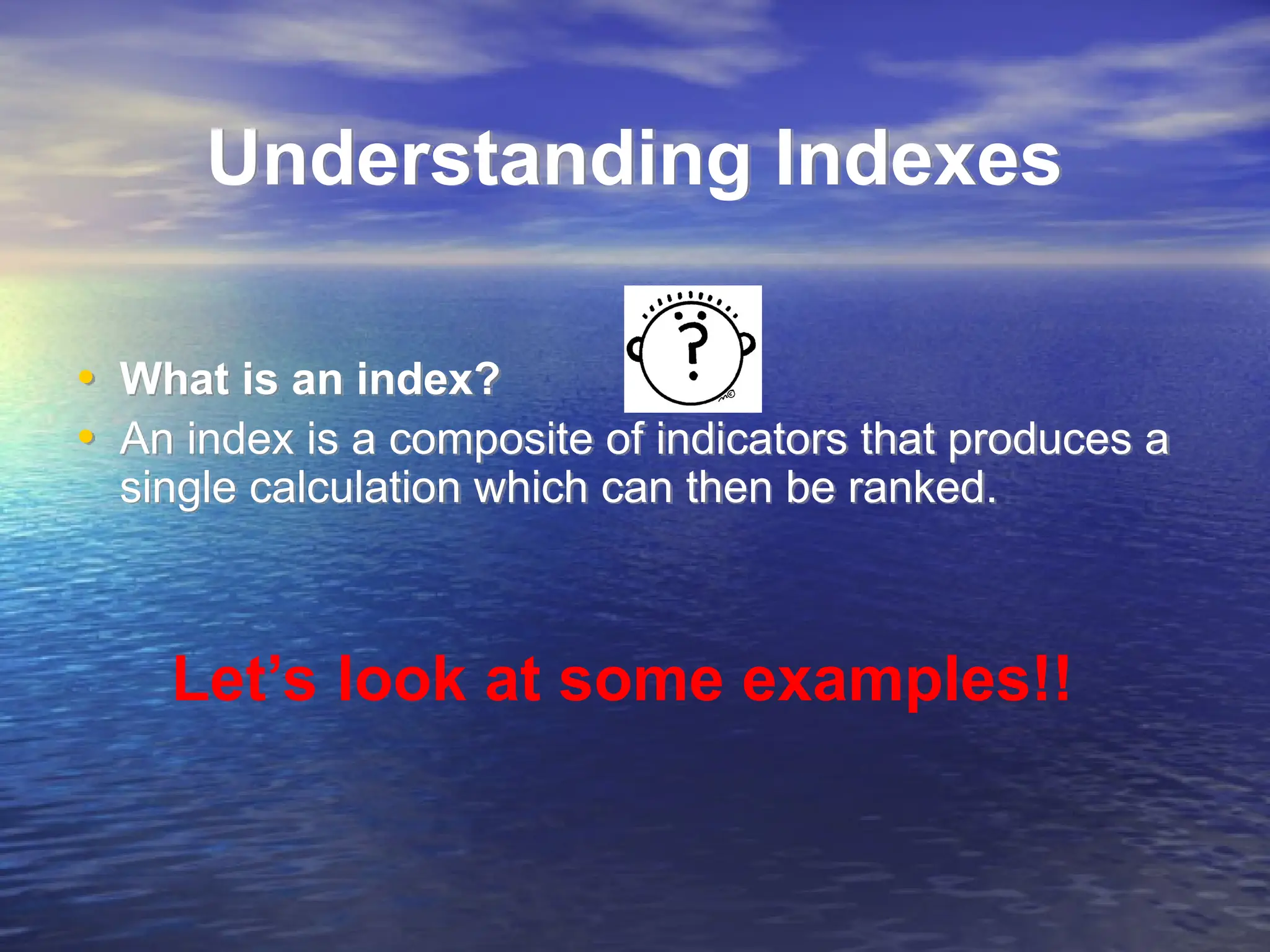 Measuring Social and Econ Development - Human Dev Index.ppt