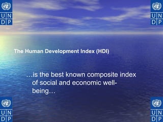 Measuring Social and Econ Development - Human Dev Index.ppt