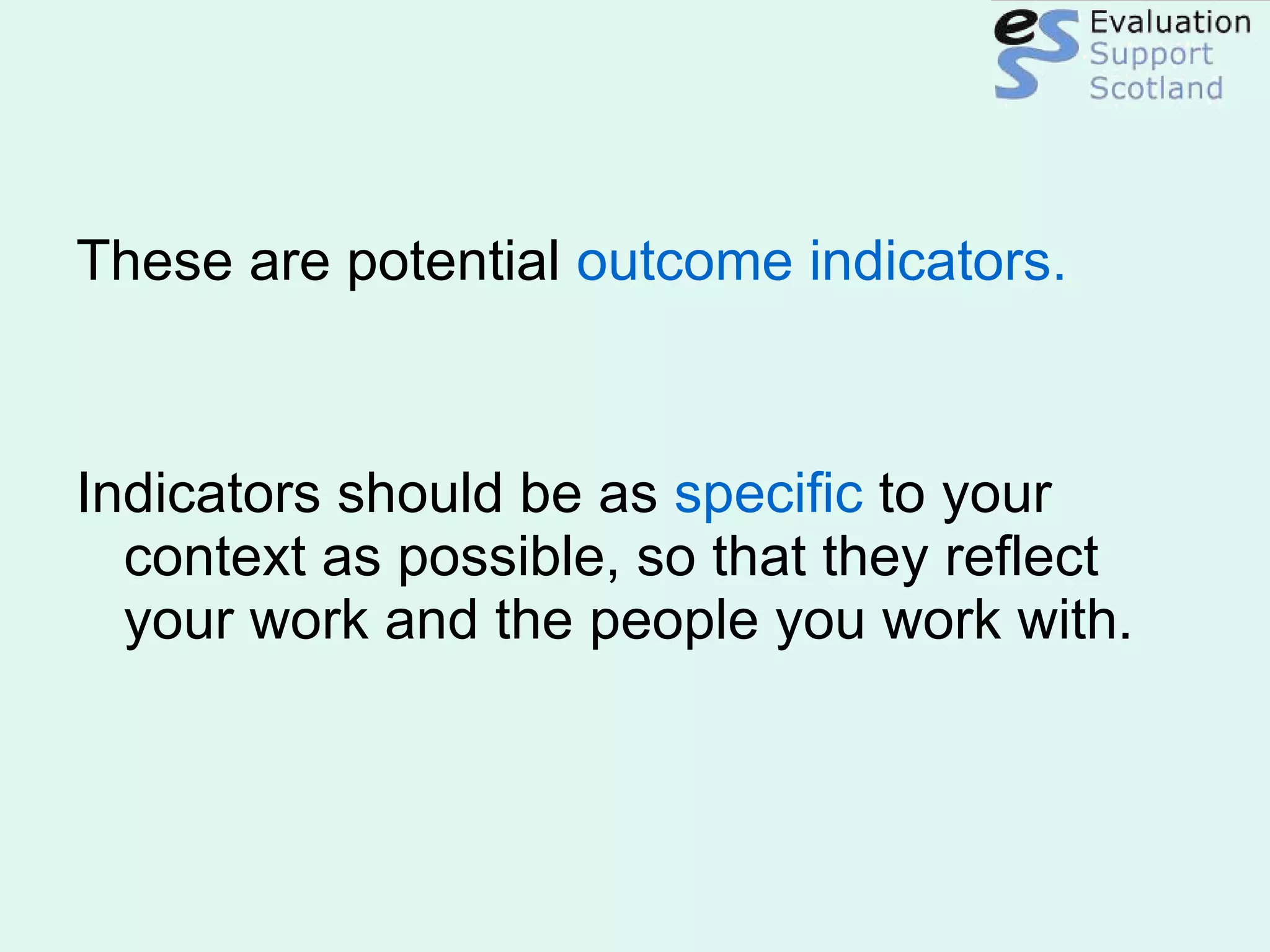 Measuring soft outcomes | PPT