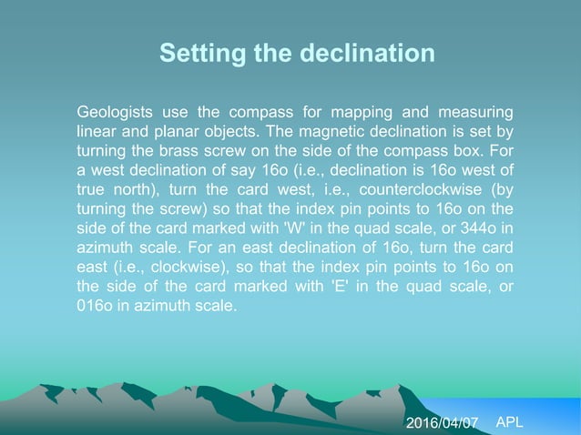 Measuring strike and dip | PPTX | Geography | Science