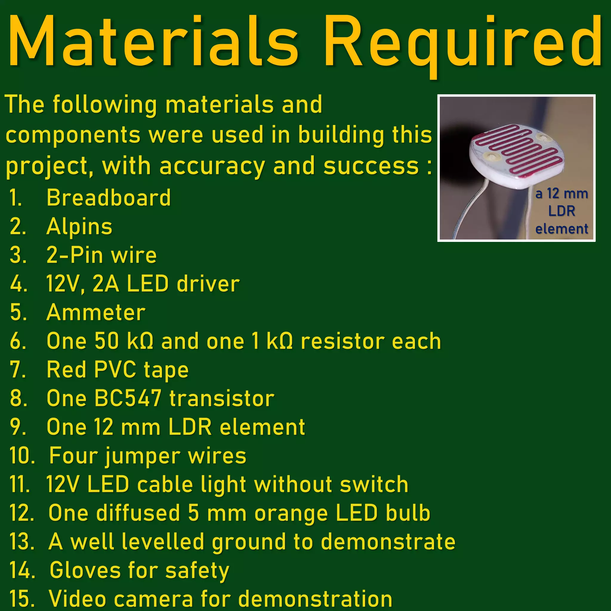 Measuring the amount of current drawn by a load in LDR circuit when in ...