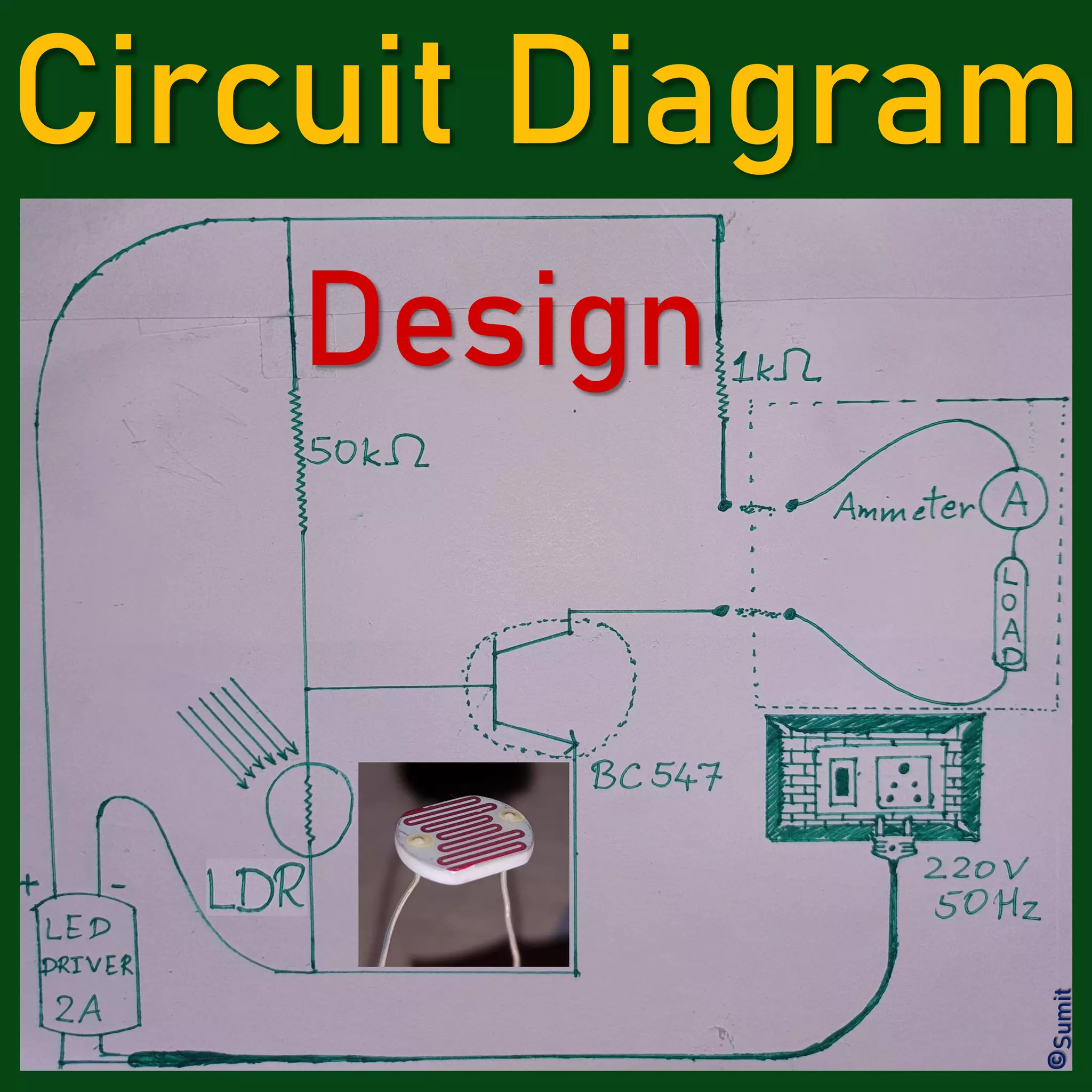 Measuring the amount of current drawn by a load in LDR circuit when in ...