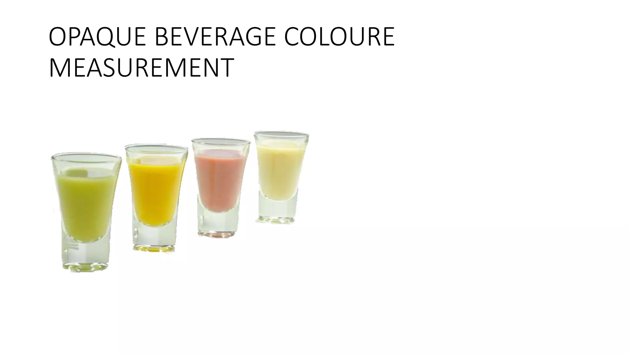 Measuring the colours in food industries | PPTX