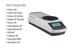 Measuring the colours in food industries | PPTX