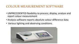 Measuring the colours in food industries | PPTX