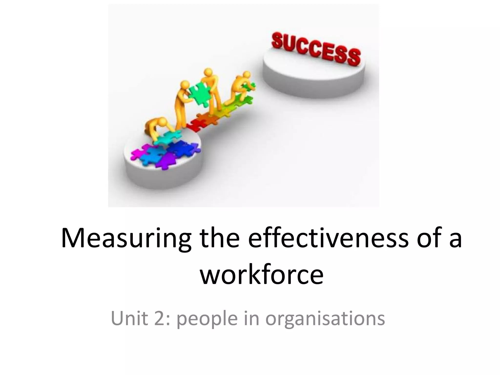 Measuring the effectiveness of a workforce | PPTX