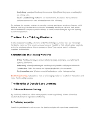 Measuring the Impact of Double-Loop Learning on Organizational ...