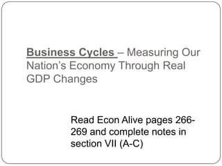 Measuring the macro economy student | PPT