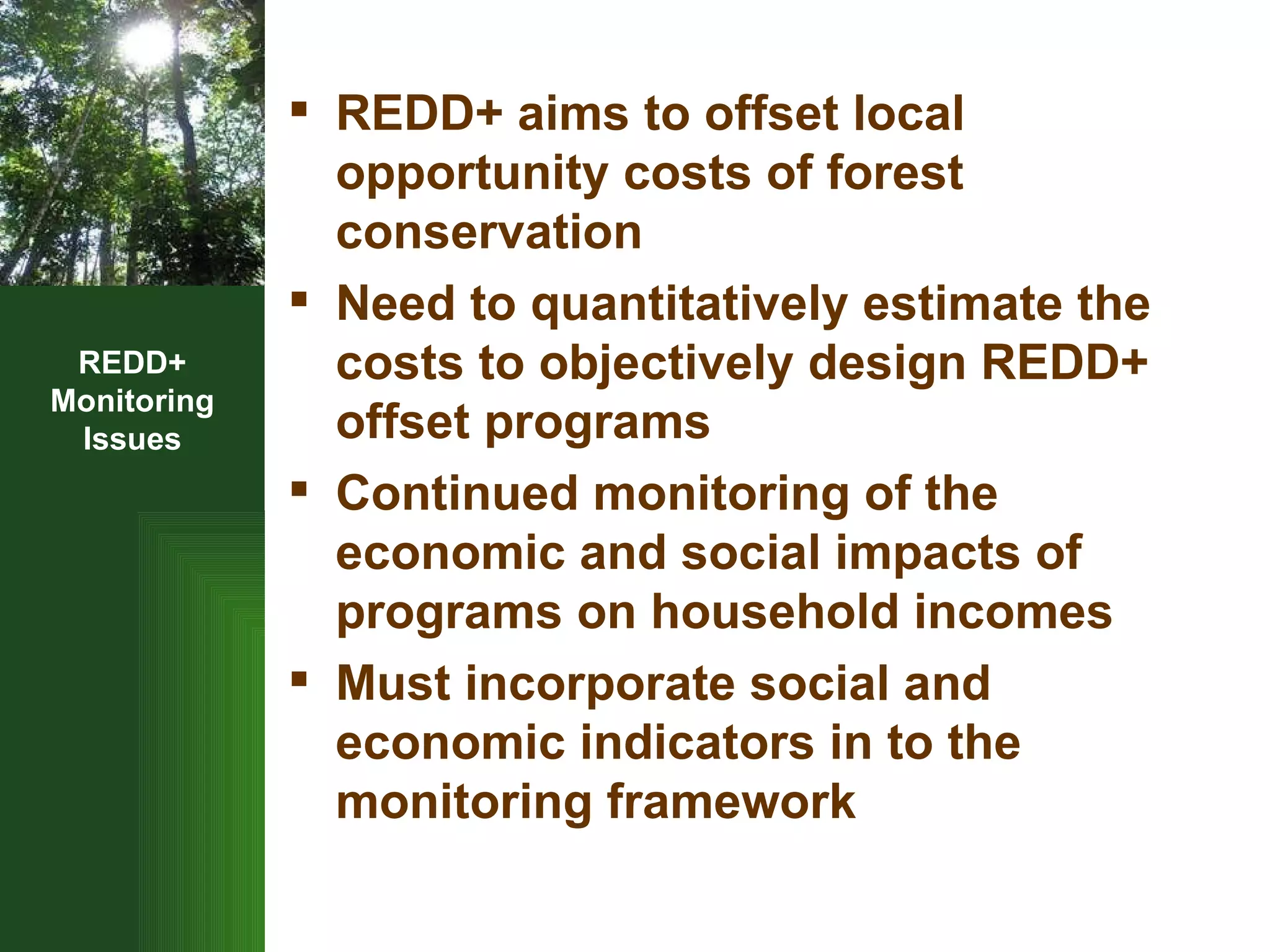 Measuring the opportunity costs of forest conservation in Uganda ...