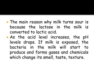 Measuring the p h of milk | PPTX