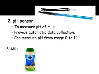 Measuring the p h of milk | PPTX