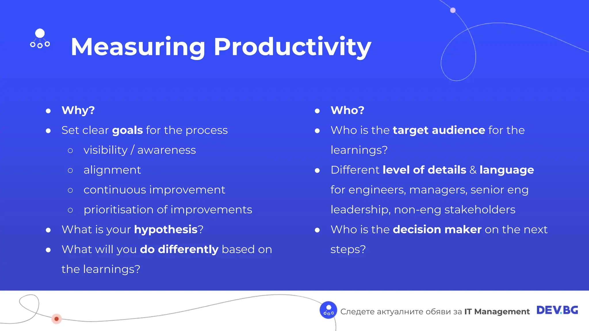 Measuring the Productivity of Your Engineering Organisation - the Good ...
