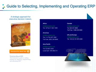 Measuring the ROI/Value of your ERP | PPT