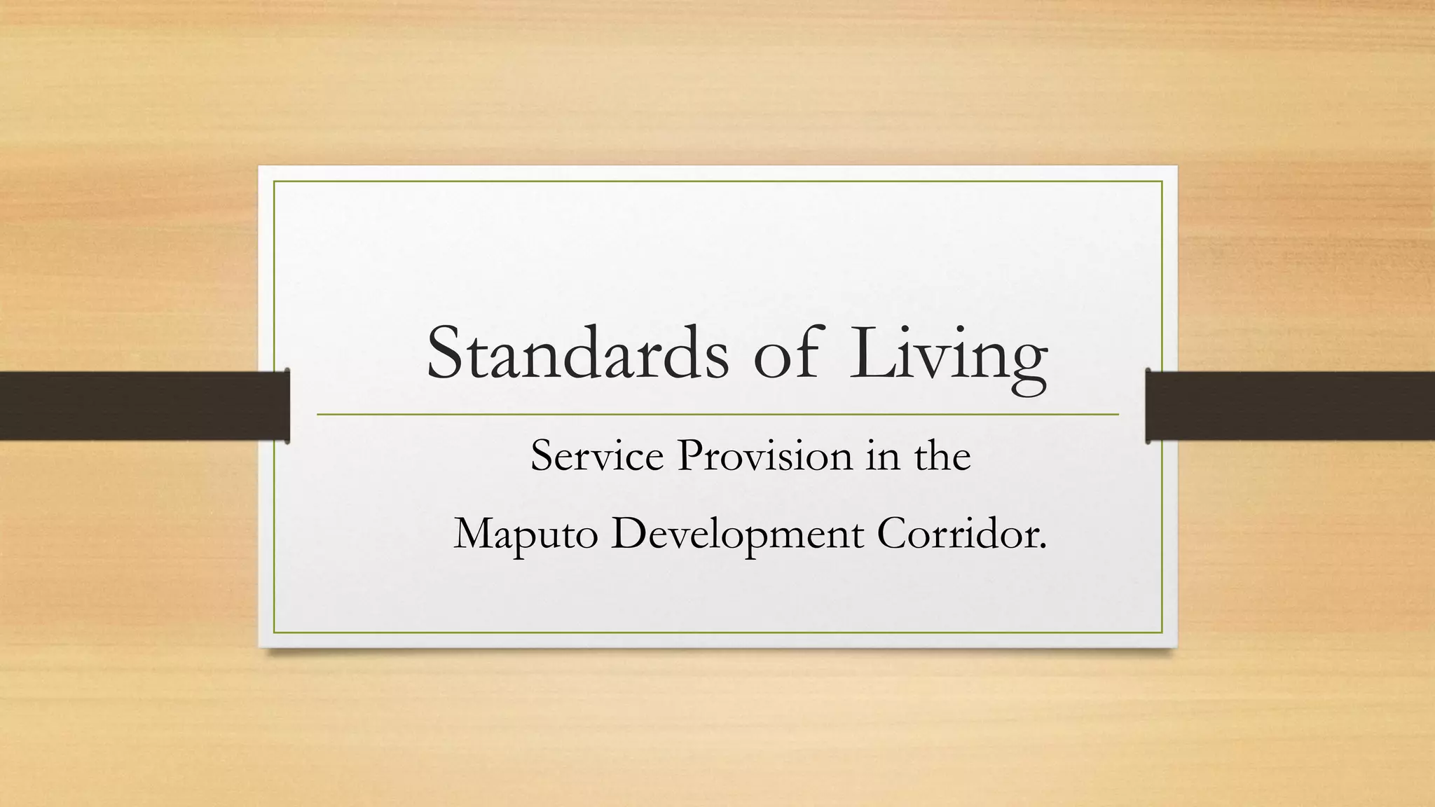 Measuring the social dimension of development corridors | PPT