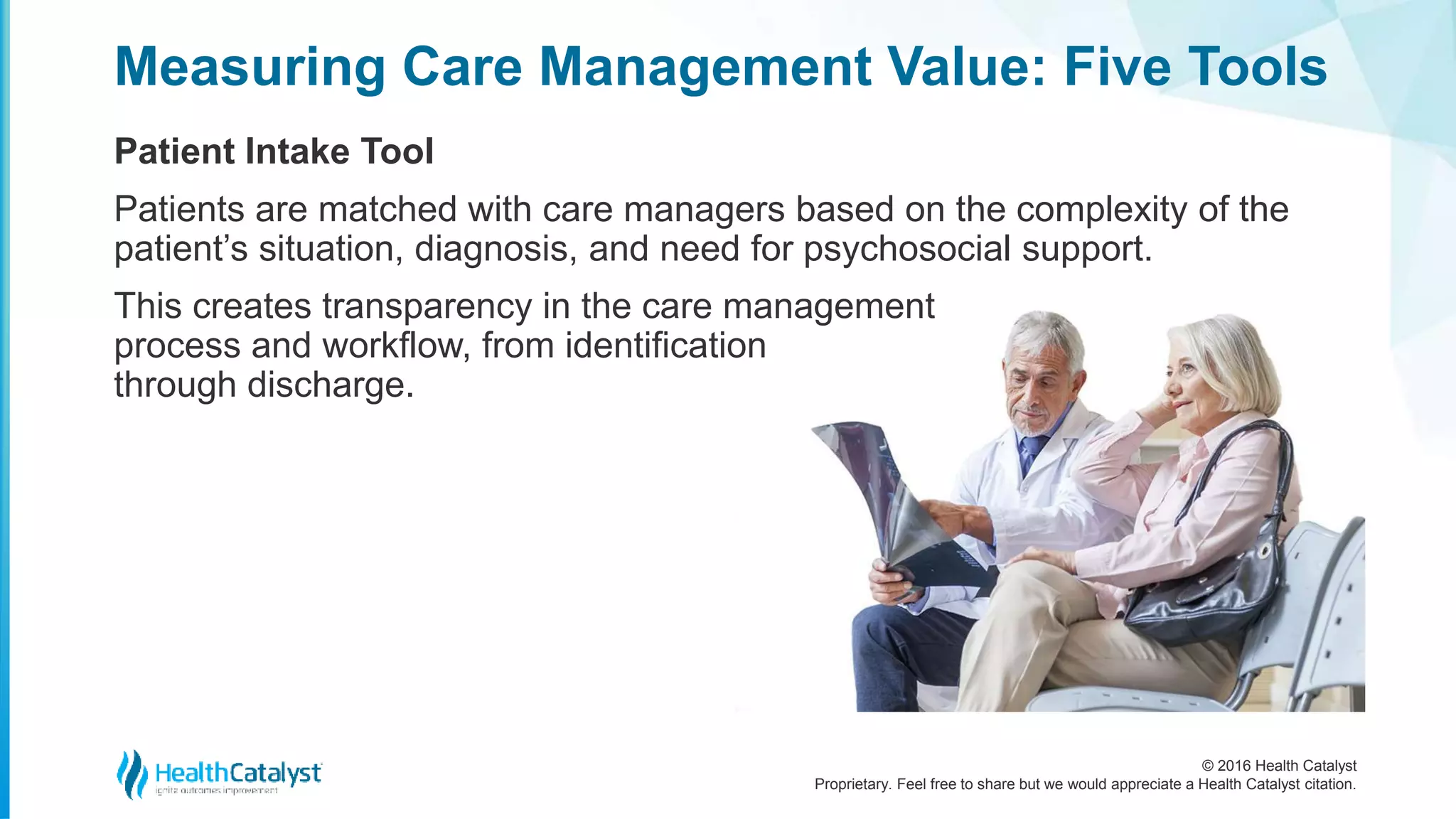 Measuring the Value of Care Management: Five Tools to Show Impact | PPTX