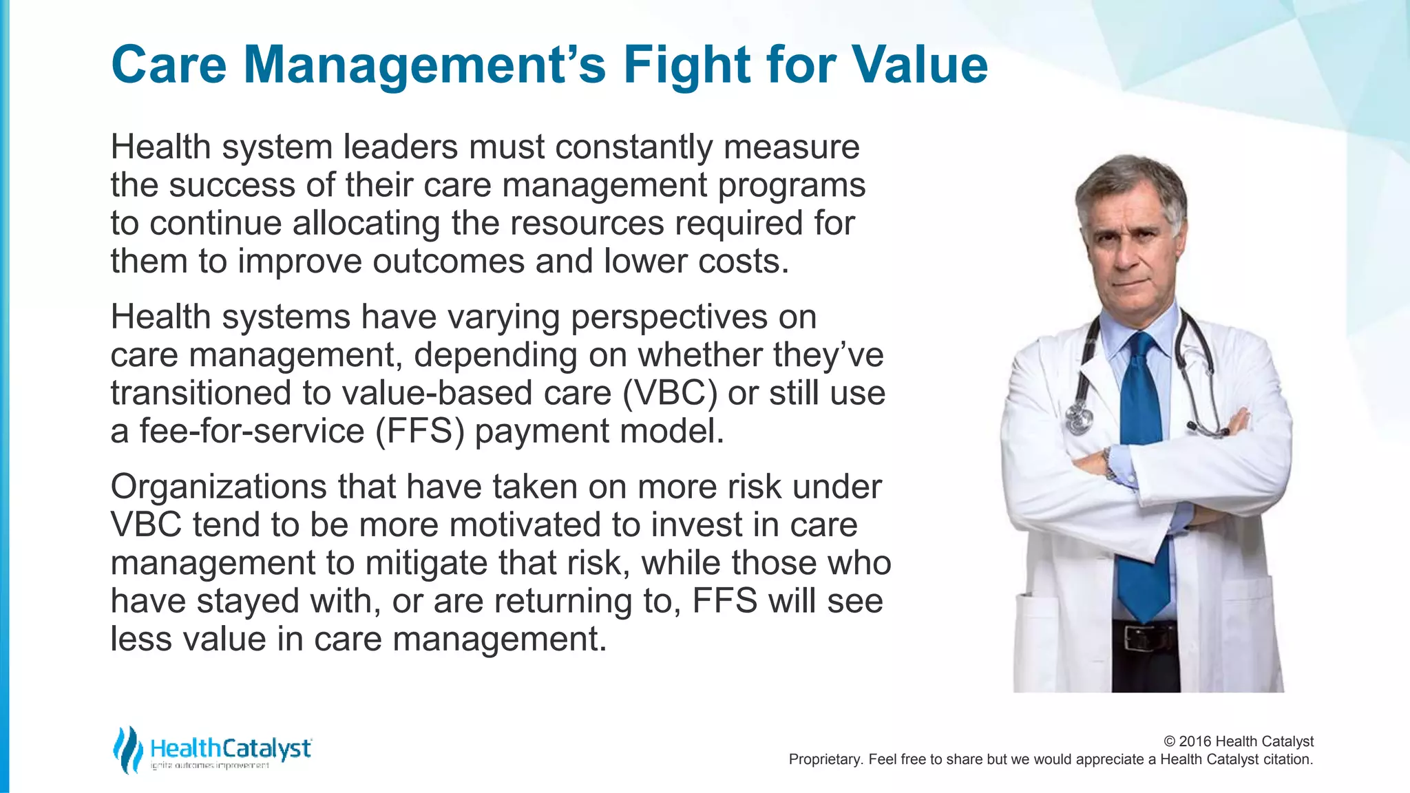 Measuring the Value of Care Management: Five Tools to Show Impact | PPTX