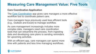 Measuring the Value of Care Management: Five Tools to Show Impact | PPT
