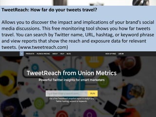 Social Media Monitoring tools | PPT