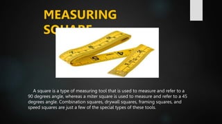 MEASURING TOOLS topic grade 9. computer9 | PPTX