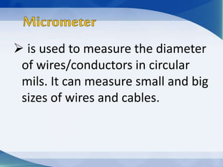 Measuring tools and instruments | PPTX