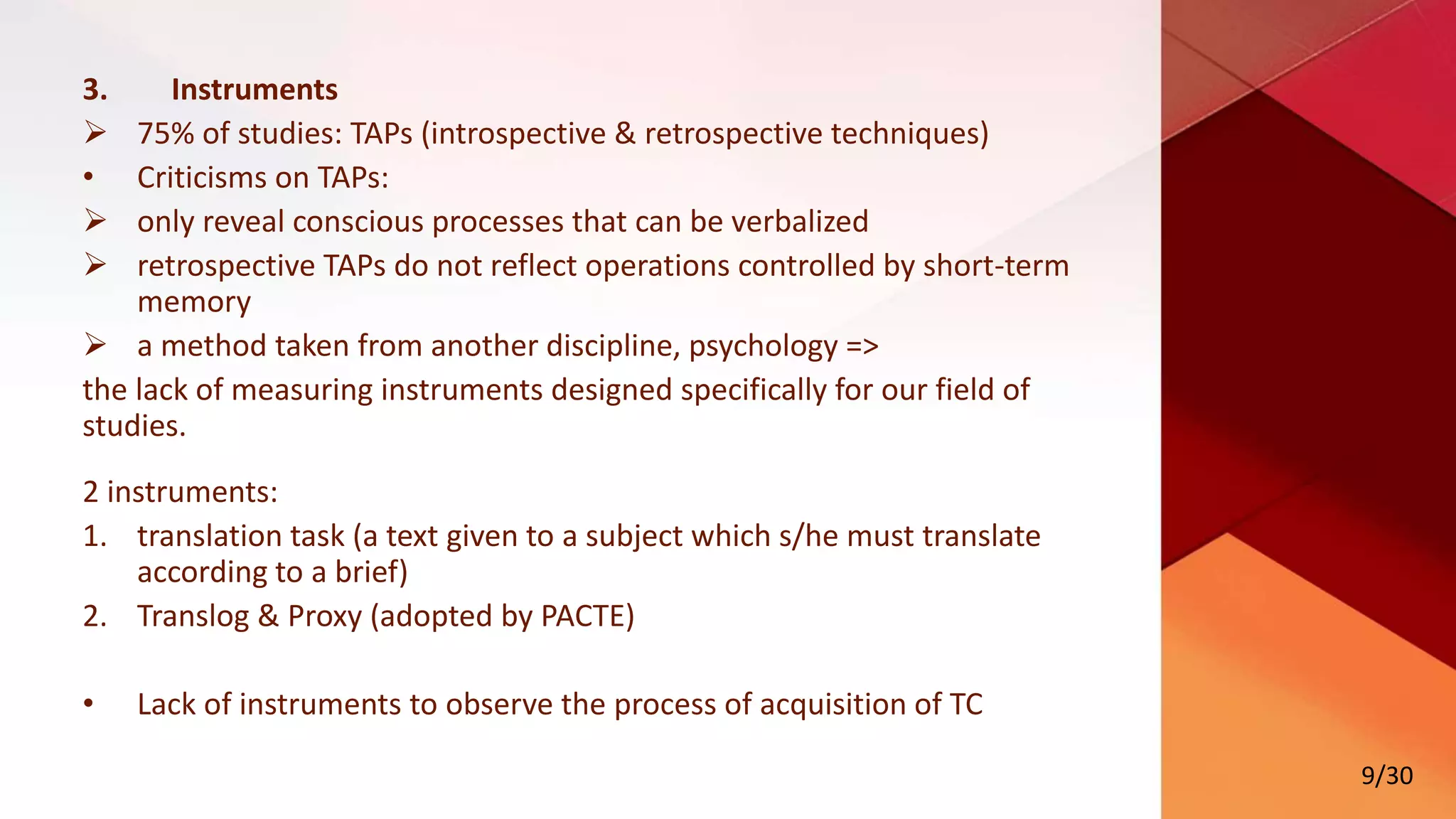 Measuring translation competence acquisition | PPT