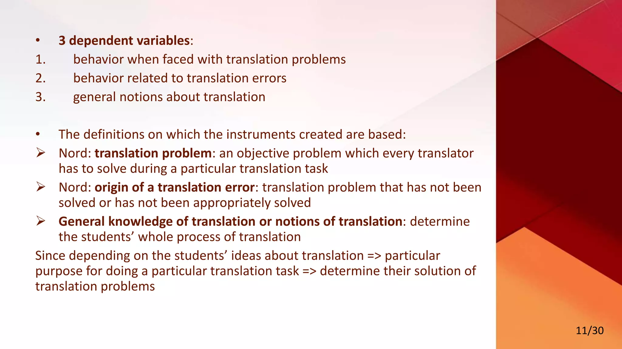 Measuring translation competence acquisition | PPT
