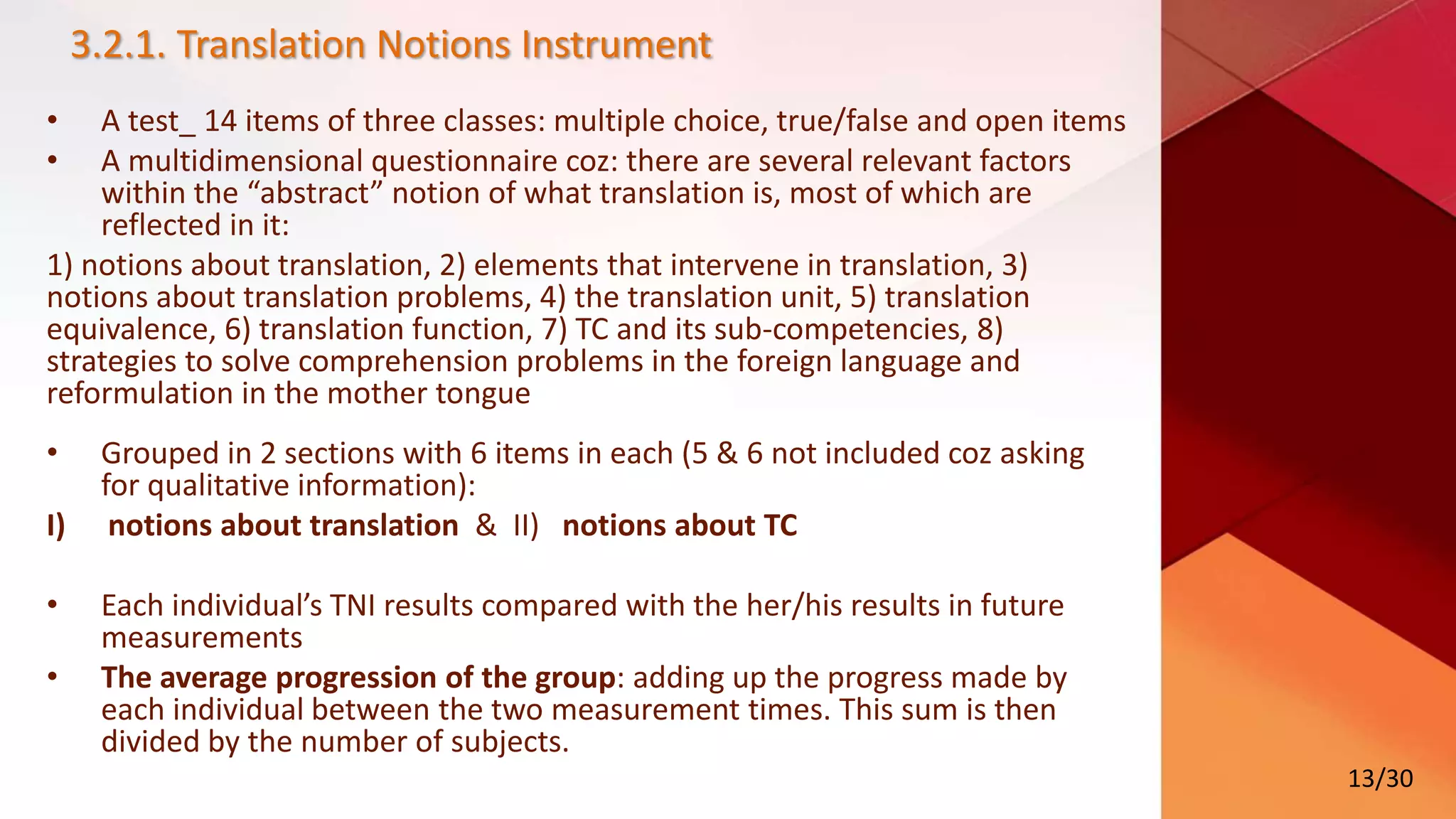 Measuring translation competence acquisition | PPT