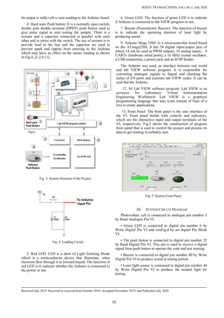 Measuring turbidity of water based photo voltaic cell and laser light | PDF | Chemistry | Science