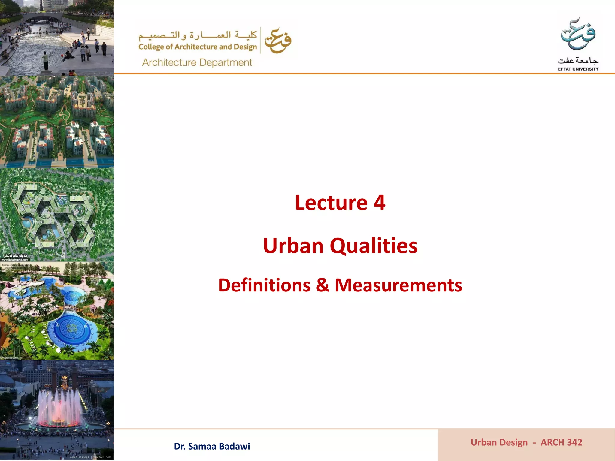 Measuring urban design qualities | PDF