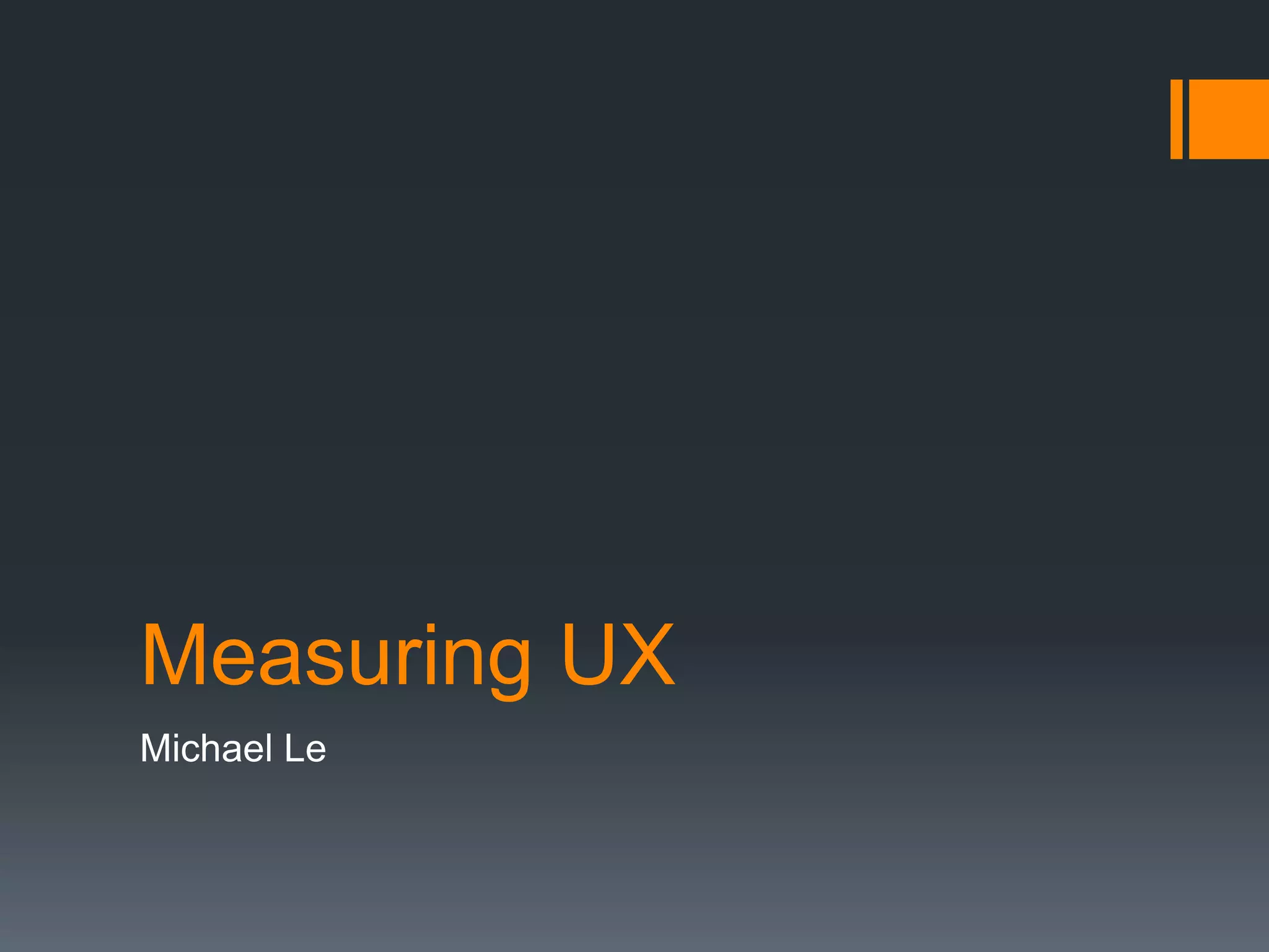 Measuring UX | PPT