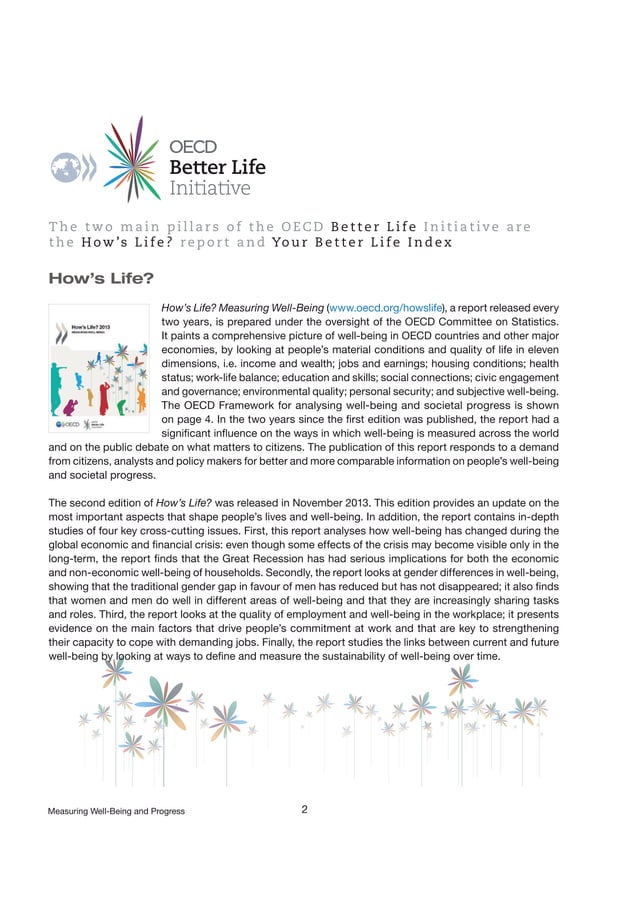 Measuring well being and progress brochure | PDF