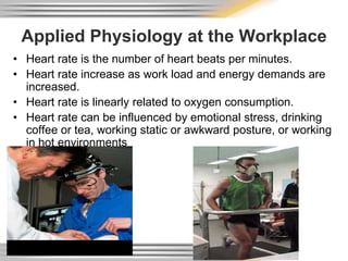 Measuring work by physiological methods | PPTX