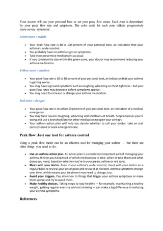 Measuring your peak flow rate | DOCX