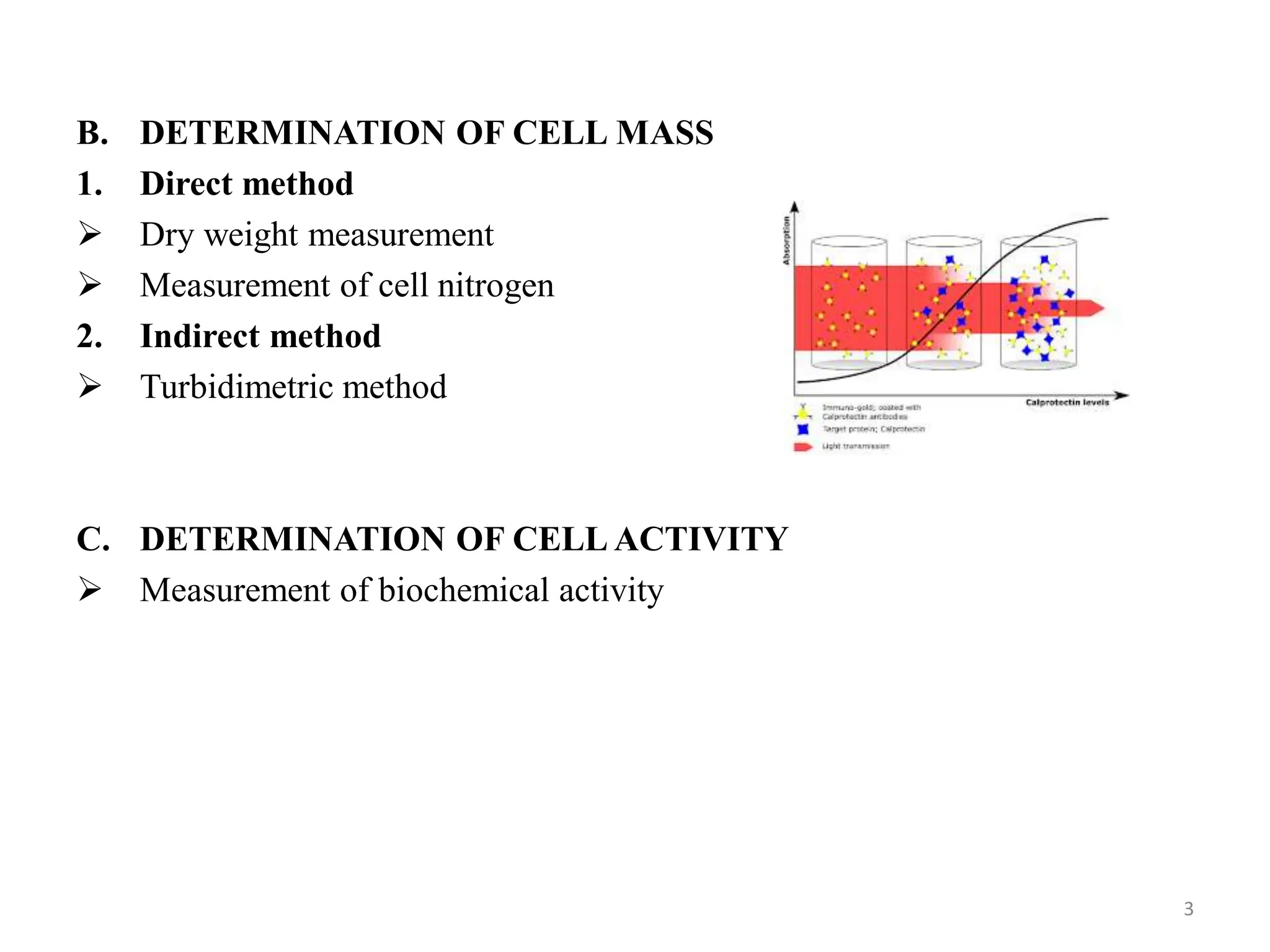 Measurement of bacterial growth. Direct method and Indirect method. | PDF